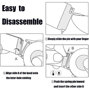 Genuine Leather Bands Compatible with Galaxy Watch 3 41mm/45mm,Woman Man 20mm/22mm Wristband Quick Release Strap for Galaxy Watch 42mm/Watch 4 Classic/Watch 46mm Smartwatch