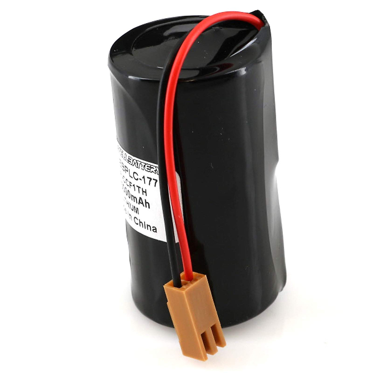 PLC Lithium 3V 2200mAh Computer Backup Battery, Replaces Ge Fanuc CNC 16i, CNC 18i, Cutler Hammer A20B-0130-K106, A98L-0031-0007, Dantona COMP-177, Energy+ BR-CCF1TH, Newark 25C3008, BR-CC7P