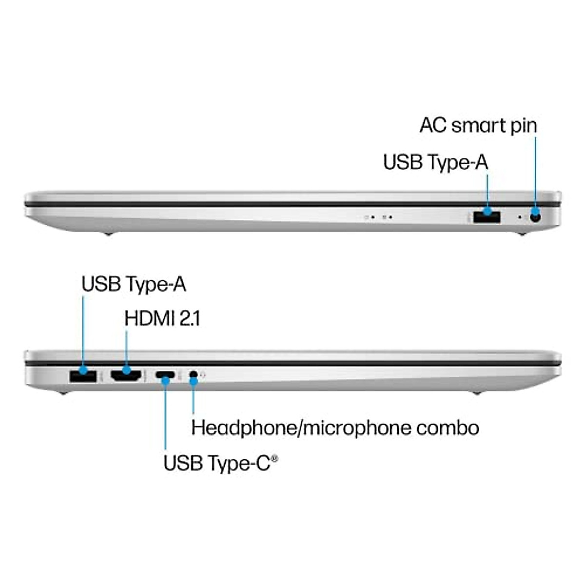 HP 17 Laptop, 17.3” HD+ Display, 11th Gen Intel Core i3-1125G4 Processor, 32GB RAM, 1TB SSD, Wi-Fi, HDMI, Webcam, Windows 11 Home, Silver