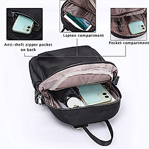 Etercycle Mini Backpack Purse for women, Teen Girl Small Backpack Purse, Shoulder Bag for Travel School (Black)