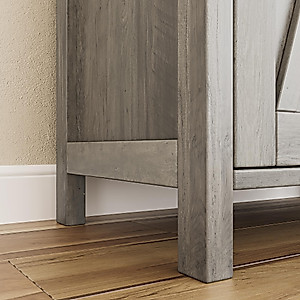 IDEALHOUSE Buffet Cabinet Farmhouse Storage Cabinet with Doors and Shelves, Buffets and Sideboards Entryway Cabinet with Storage Accent Console Cabinet for Living Room, Dining Room (Rustic Grey)