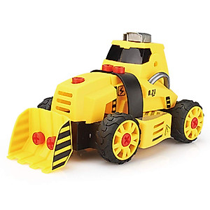 Toys for 3 4 5 6 7 8 Year Old Boy | 7 in 1 DIY Take Apart Truck Car Toys with Electric Drill | Gift for Girls and Boys Toys Age 4-6 Construction Engineering STEM Learning Building Play Set for Kids