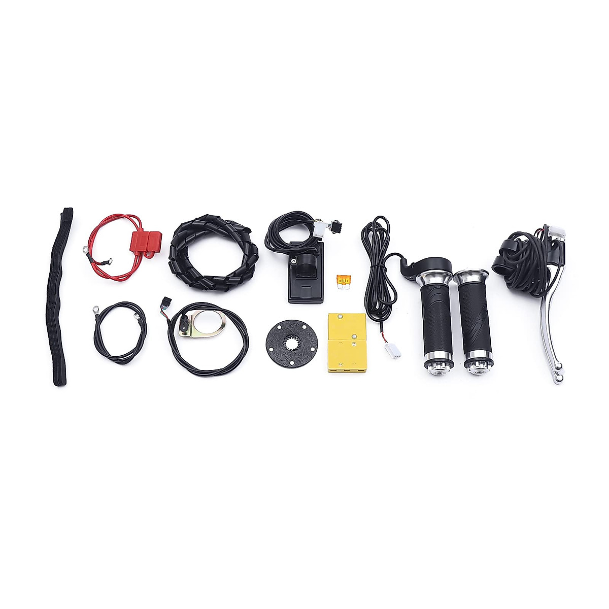 26“ Electric Bicycle Conversion Kit 48V 1500W E-Bike Rear Wheel Frame Kit with LCD Electric Bicycle Kit for Fat Tire