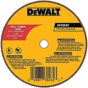 DEWALT DW8712 A60T Wheel, 3-Inch X .035-Inch X 3/8-Inch