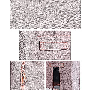 ZyHMW Large Foldable Clothing Storage Bags, 24L Clothes Storage Bins, Thick Fabric Closet Organizers and Storage (Color : Red) (Color : Green)