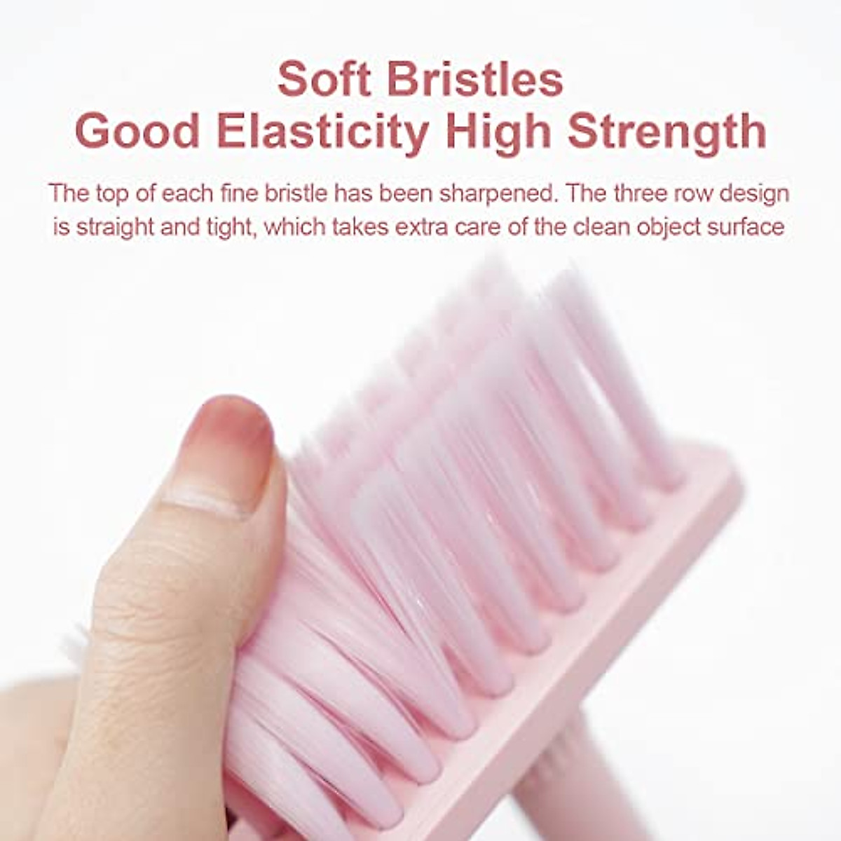Hagibis Cleaning Soft Brush Keyboard Cleaner 5-in-1 Multi-Function Computer Tools Kit Corner Gap Duster Keycap Puller Remover for PC Laptop Airpods Pro Camera Lens (Pink)