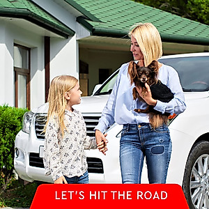 Helteko Car Seat Protector, Large Seat Cover for Child Carseat, Extra Waterproof & Stain Resistant, Thickest Padding Baby Mats Under Car Seats for Leather Seats, 2 Mesh Storage Pockets, 1Pack (Gray)