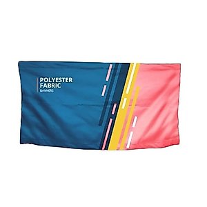 BannerBuzz Custom Polyester Fabric Banner, 230 GSM with Pole pockets, Single Sided Print, 1440 DPI Dye Sublimation Printing, Multi-purpose for Outdoor and Indoor Advertising (8’ W x 4’ H)