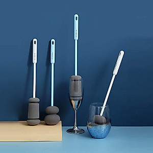 Hemoton 2pcs Bottle Brush Sponge Cleaning Brush Baby Bottle Cleaning Brush Glass Washing Brush