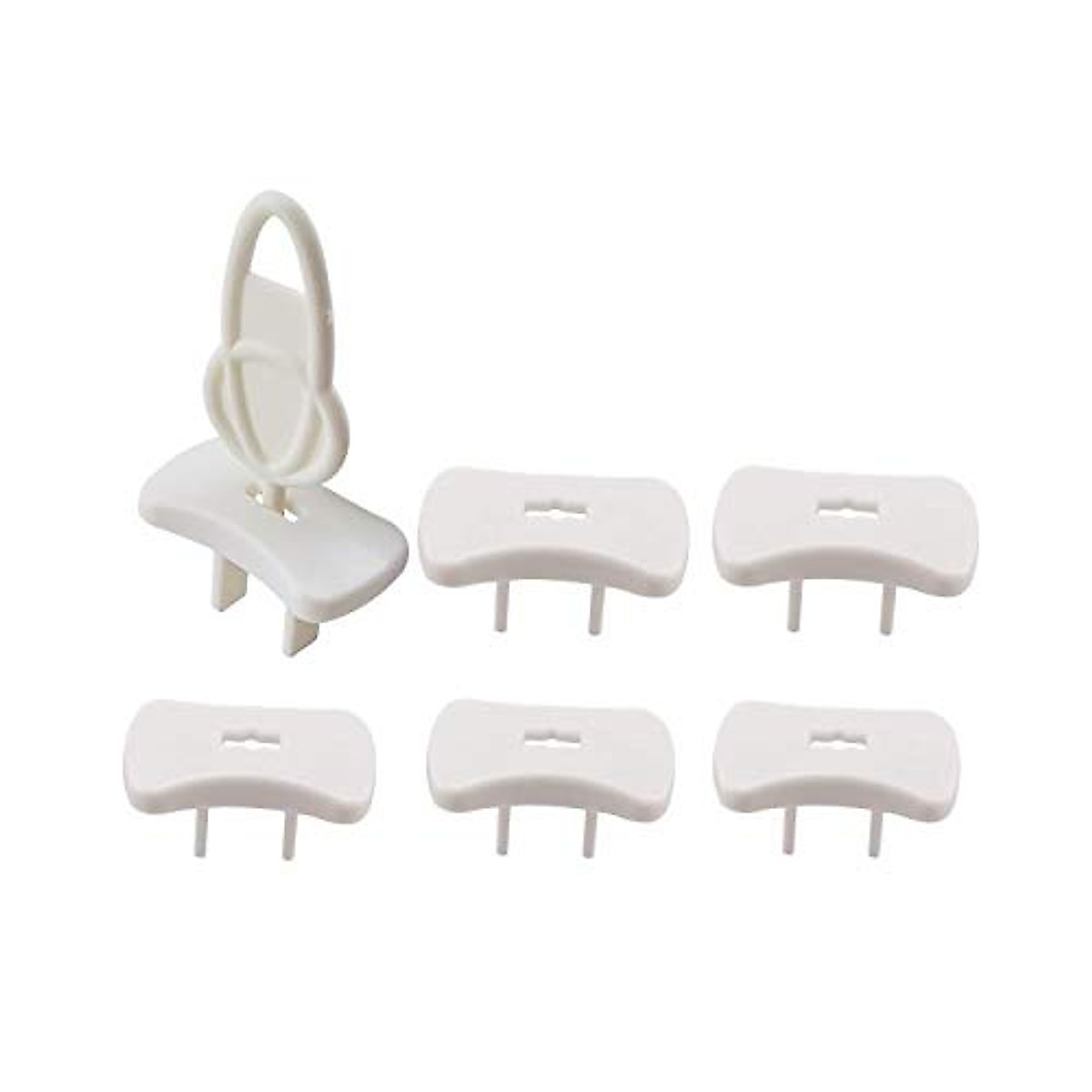 EliteBaby Cover Outlet Plug Protector with Key for Baby Safety, 6 Pack