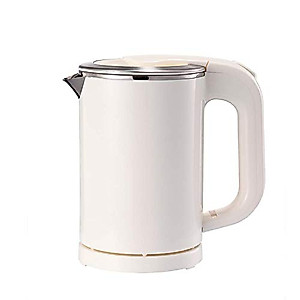 0.5L Portable Electric Kettle, Mini Travel Kettle, Stainless Steel Water Kettle - Perfect For Traveling Cooking Noodles, Boiling Water, Eggs, Coffee, Tea(White 110V)