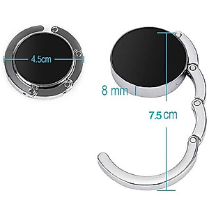 Foldable Purse Hook, Handbag Hanger Table Hook Holder Bag Hanger Hook for Girls and Women(F-1P Pretty Marble)