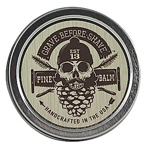 GRAVE BEFORE SHAVE™ Pine Scent Beard Balm (Pine/Cedar wood scent) (2 oz.)