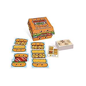 Blue Orange Games Burger ASAP! Card Game - Family or Kids Speed Matching Party Game for 2 to 5 Players. Recommended for Ages 7 & Up.