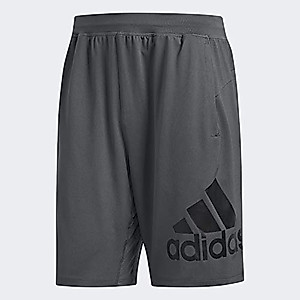 adidas Men's 4KRFT Sport 9-Inch Short Badge of Sport Gray X-Large