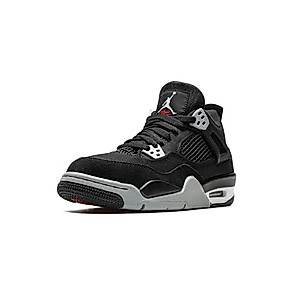 Jordan Youth Air 4 GS DV0553 006 Black Canvas - Size 5Y