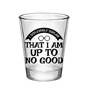GO FROZEN Inspired by Harry Potter Shot Glass-I Solemnly Swear-Mischief Managed