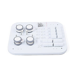 4-Layer Trolley Stand Multifunctional Rolling Cart Aluminum and Plastic Barber Shop Bar Household Commercial Storage Rack Shelf with Wheels for Salon Machine Equipment Instrument 27.6X 18.9X 15in