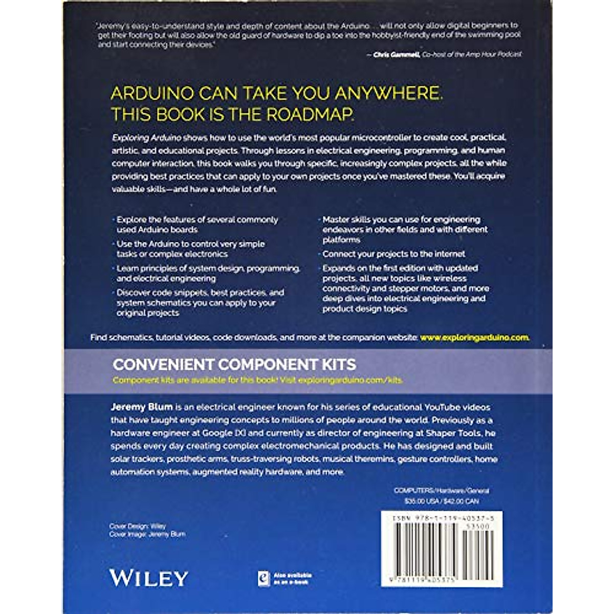 Exploring Arduino: Tools and Techniques for Engineering Wizardry