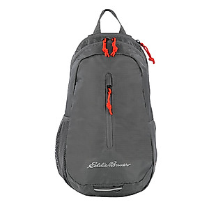Eddie Bauer Stowaway Packable 10L Sling 3.0 Made from Polyester with Lightly Padded Shoulder Strap, Dark Smoke