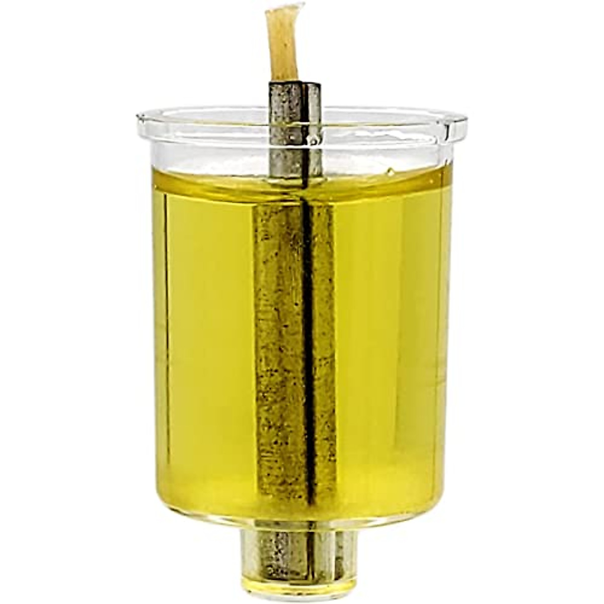 Hanukkah Pre-Filled Olive Oil Glass Cup Candles, 2.5 Hours, 100 Percent Olive Oil Pre-Filled Ready to Use - 44 Cups for All 8 Nights of Hanukkah