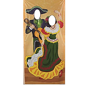 Fiesta Couple Photo Booth Door Banner for Cinco de Mayo - 6 feet tall - Party Decor | Fiesta |