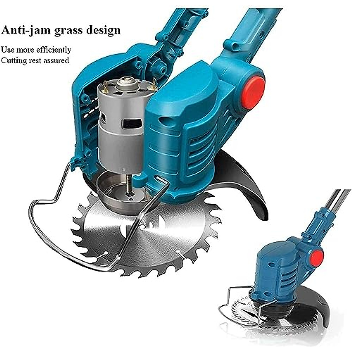 HYQHYX Land Mower self propelled Gas Lawn mowerElectric Lawn Mower with 2000 mAh Battery Portable Cordless Lawn Mower for Ranch Lawn Park