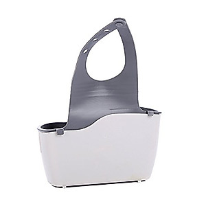 Double Layer Sink Hanging Pouch Kitchen Drainer Organizer Storage Holders Bathroom Storage Shelf Soap Holders Racks Eco-friendly Storage Basket (1, Beige)