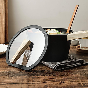 Sunday Chef 7 Inch Nonstick Aluminum Sauce Pan With Silicone & Glass Lid, Non-Stick Pan with Patented Standing Design For Convenient Storage, Easy To Clean Small Sauce Pan with Lid