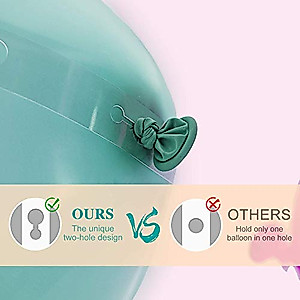 Aubeco Balloon Decorating Strip Kit for Arch Garland, 32.8 Feet Balloon Tape Strips, 200 Balloon Glue Point Dots, 24 Balloon Flower Clip, 100 Foam Glue Point for Party Wedding (Upgraded Version)