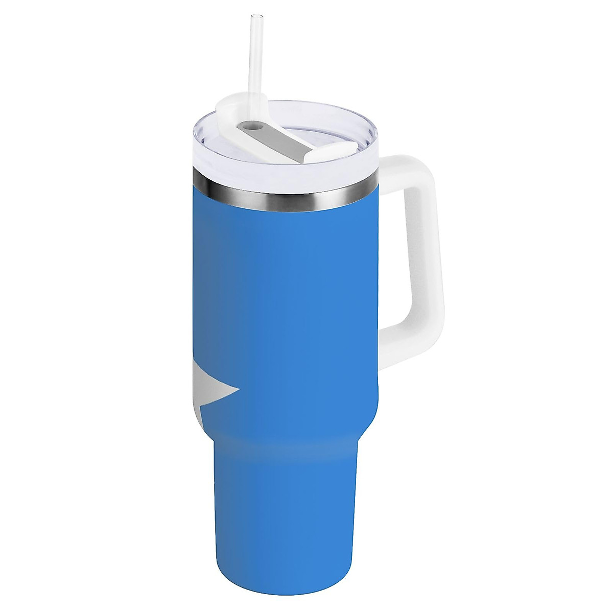Insulated Stainless Steel Tumbler 40 Oz with Handle and Straw, Somalia Flag Travel Insulated Tumblers