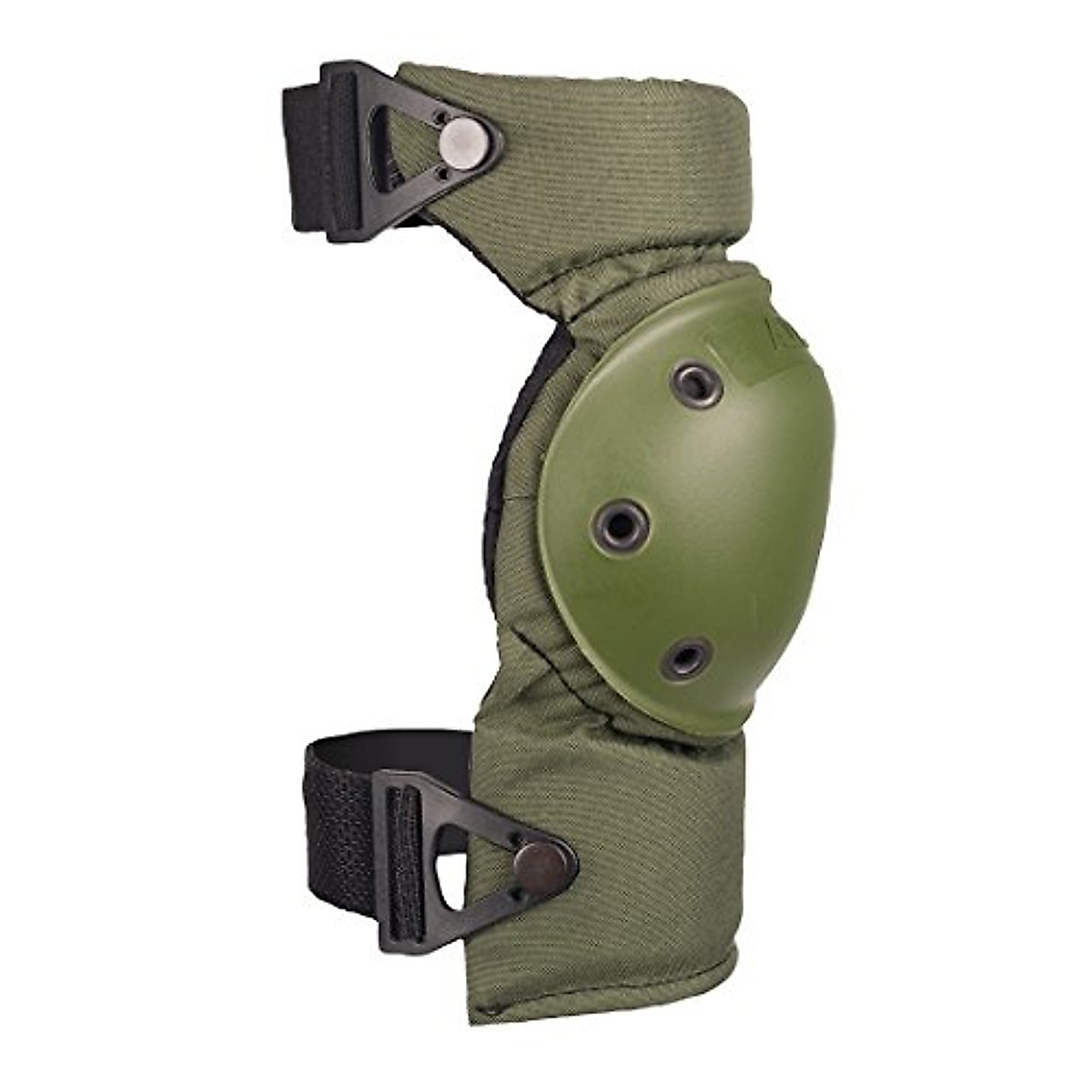 ALTA 52913.09 AltaCONTOUR Knee Protector Pad, Olive Green Nylon Fabric, AltaLOK Fastening, Flexible Cap, Round, Olive Green