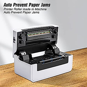 Shipping Lable Printer - 4x6 Printer with Lables 100 Pcs Direct Thermal Label Printing for Shipment Package, High Speed USB Shipping Label Maker for UPS, FedEx, Etsy, Ebay, Amazon Barcode Printing