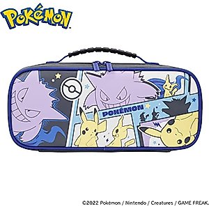 Nintendo Switch Cargo Pouch Compact (Pikachu, Gengar, & Mimikyu) - Split Pad Compact Compatible Travel Case - Officially Licensed by Nintendo & Pokémon
