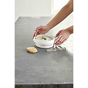 Mud Pie Circa Christmas Store Bought Dip Set, 6.5" dia, White