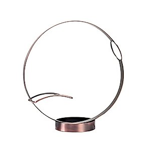 ZYZMH Round Holder Countertop Stand Retro Tabletop Display for Single Bottle Bar Rustproof Barware Living Room Wine Rack Organizer (Size : Bronze)