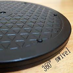 JDYYICZ 12 Inch Heavy Duty Rotating Swivel Steel Turntable Ball Bearings Stand Lazy Susan for Indoor/Outdoor Use with Monitor/TV