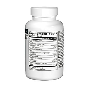 Source Naturals Essential Enzymes 500mg Bio-Aligned Multiple Supplement Herbal Defense for Digestion, Gas & Constipation Relief & Daily Digestive Health - Strong Immune System Support - 120 VegiCaps