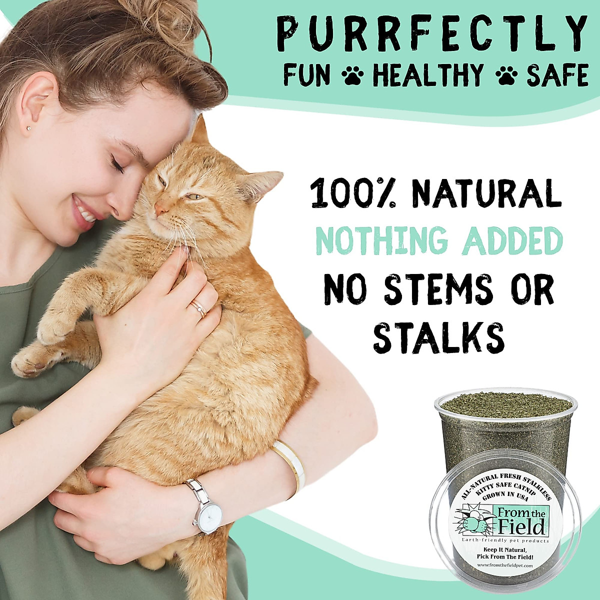 From The Field 6-Ounce Catnip Kitty Safe Stalkless Tub