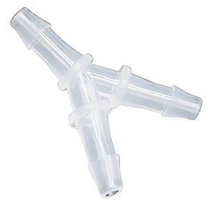 Xiaoyztan 6 Pcs Y-Type Aquarium Air Tubing Splitter Connectors Polypropylene Equal Barb Air Pump Accessories