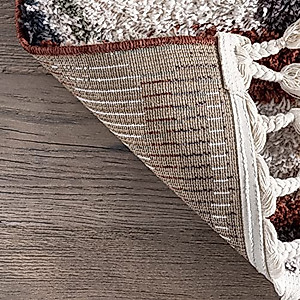 nuLOOM Rosemarie Southwestern Moroccan Shag Accent Rug, 2' x 3', Red