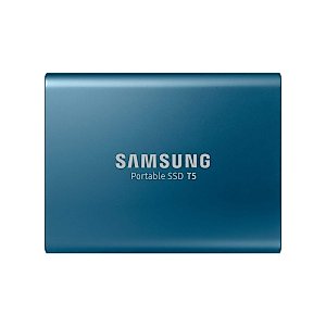 SAMSUNG T5 500GB USB 3.1 Pocket Size Portable External SSD (Blue)