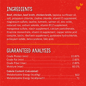 Stella & Chewy's Lil Bites Savory Stews for Small Breeds Beef & Chicken Dinner in Broth, 2.7 oz. Cups (Pack of 12)