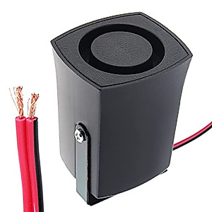 DriSentri Alert Siren, 12-24V Black 6 Tone Car Alarm Auto Warning Siren Horn for Motorcycle Car Vehicle