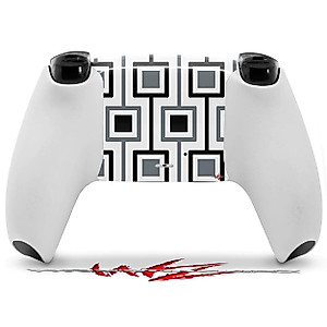WraptorSkinz Skin Wrap compatible with Sony PS5 DualSense Controller Squares In Squares (CONTROLLER NOT INCLUDED)