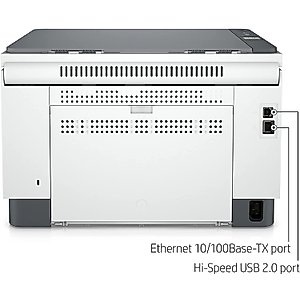 HP Laserjet MFP M234dw Wireless Monochrome All-in-One Laser Printer, Print Scan Copy,600x600 dpi, 30ppm, Auto Duplex Printing, 1.27" LCD Display, Wi-Fi, Ethernet - WULIC Printer Cable
