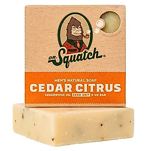 Dr. Squatch DISCONTINUED All Natural Bar Soap for Men with Zero Grit, Cedar Citrus