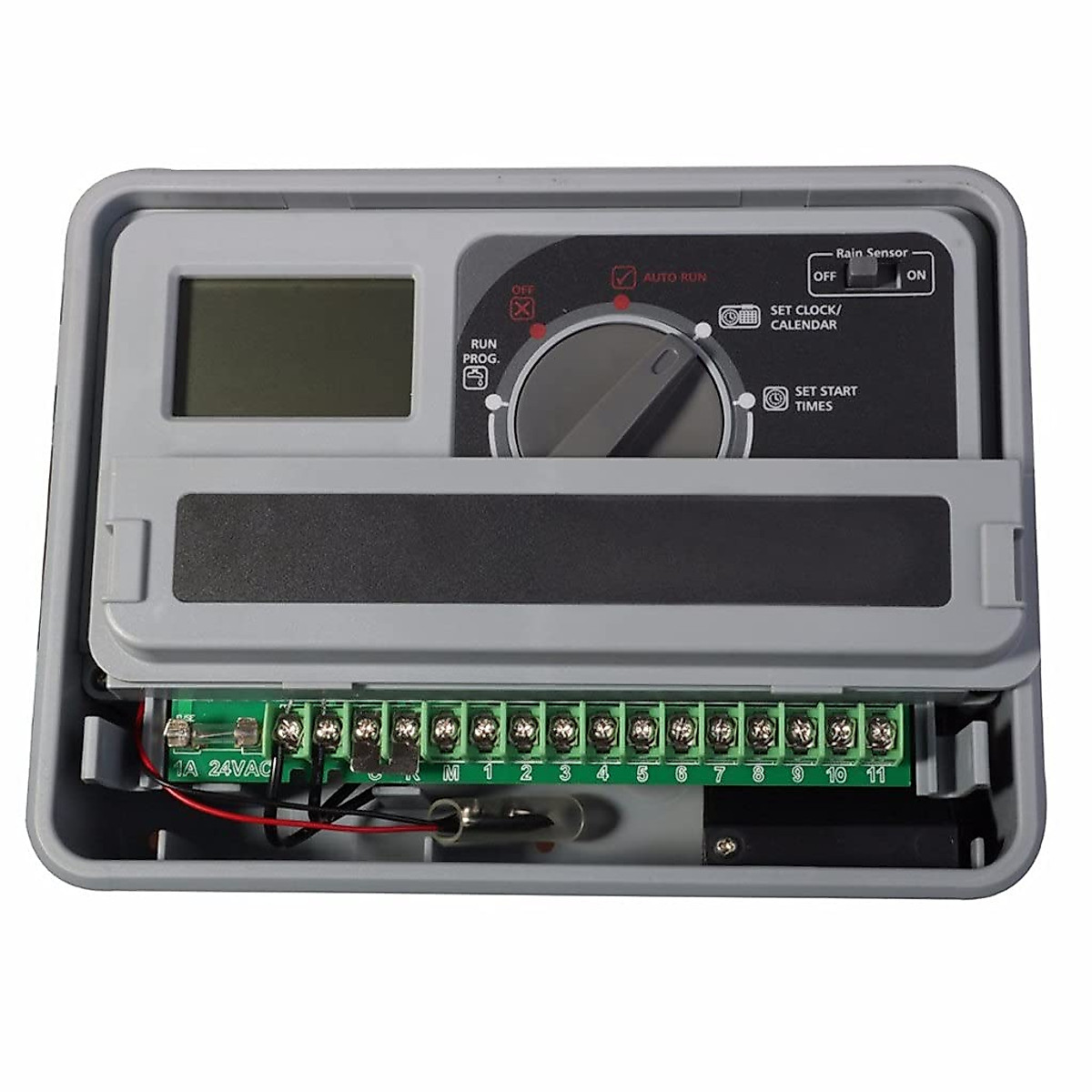 HAHFKJ 11 Station Garden Automatic Irrigation Controller Water Timer Watering System with EU Standard Internal Transformer
