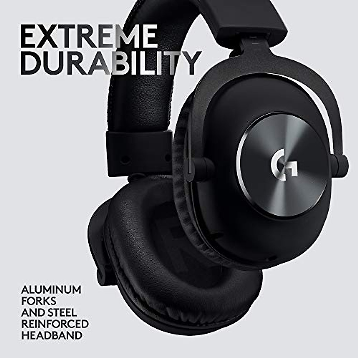 Logitech G PRO Gaming Headset for Oculus Quest 2 - Oculus Ready - Custom-length Cable - PRO-G Precision Gaming Audio Driver - Steel and Aluminum Build - Low-Latency 3.5 mm Aux Connection