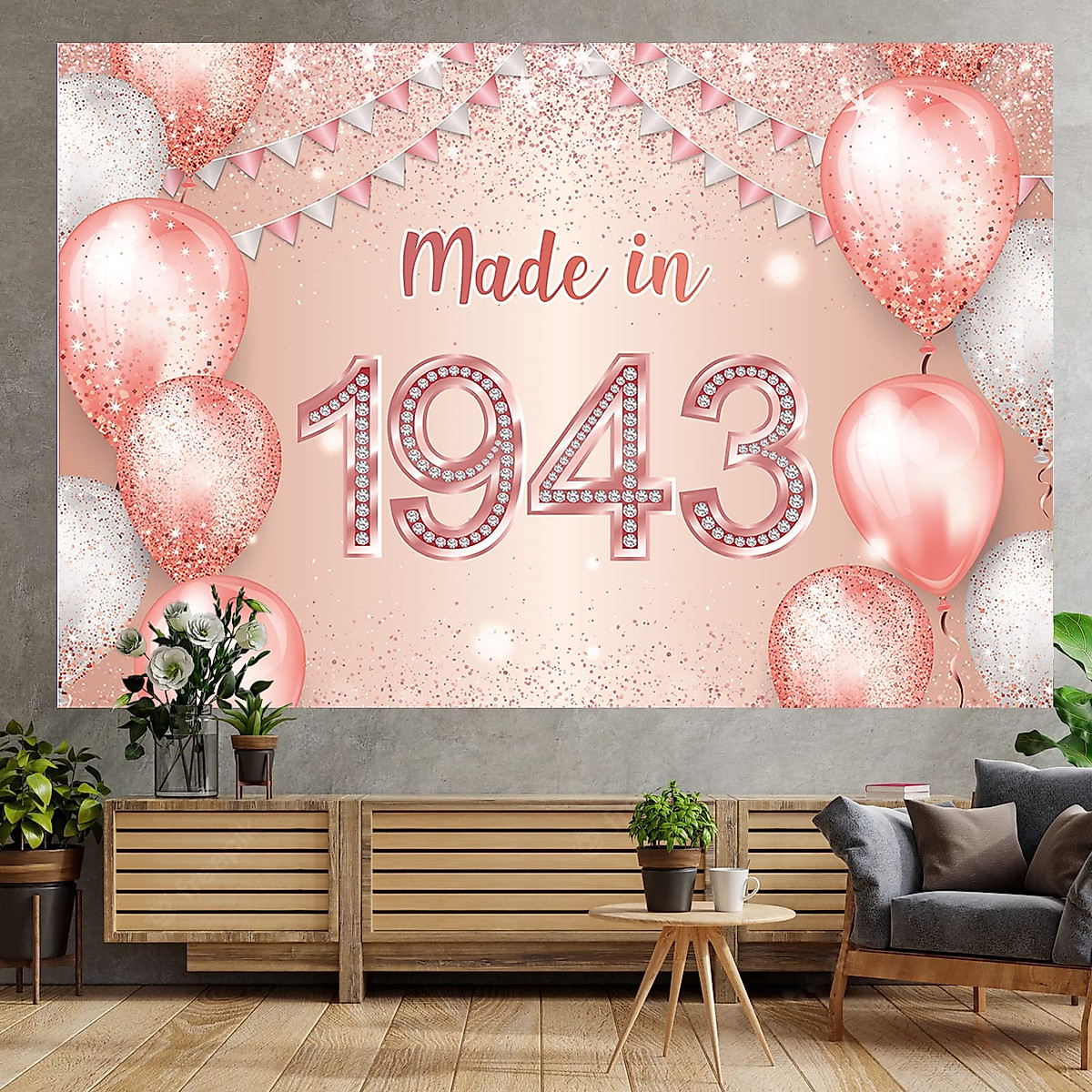 Made in 2005 Rose Gold Happy 18th Birthday Banner Cheers to 18 Years Old Backdrop Balloon Confetti Theme Decor Decorations for Girls Women Pink Birthday Party Supplies Bday Background Glitter